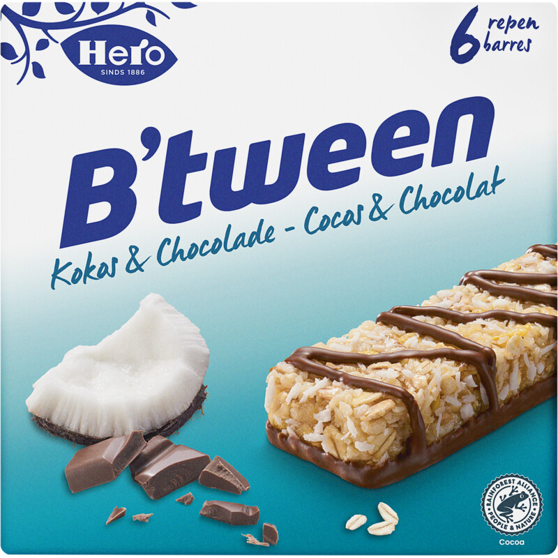 Hero B'tween mueslireep kokos & chocolade reserveren | Albert Heijn