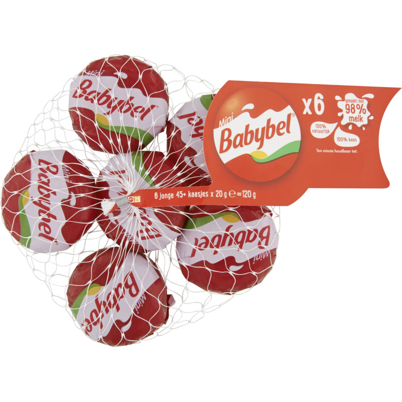 Babybel Mini babybel netje 6x20gr reserveren | Albert Heijn
