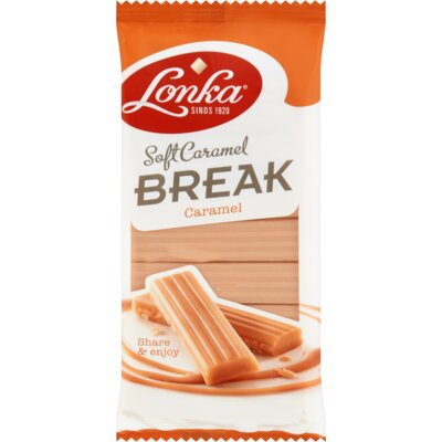 Lonka break tablet caramel 100 gram reserveren | Albert Heijn