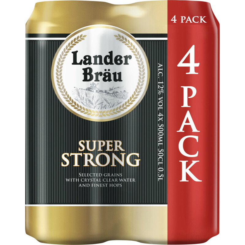 Lander bräu Super strong 4-pack reserveren | Albert Heijn