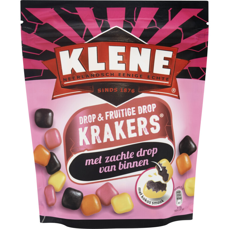 Klene Krakers drop-fruitige drop-kokos bestellen | Albert Heijn