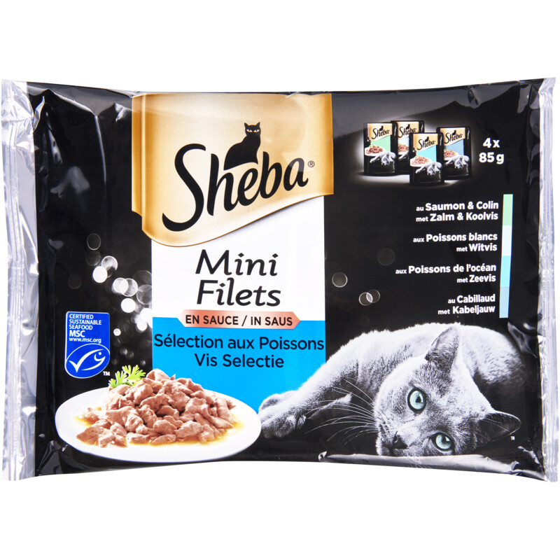 Sheba Mini filets - in saus - vis - klein bestellen | ah.nl