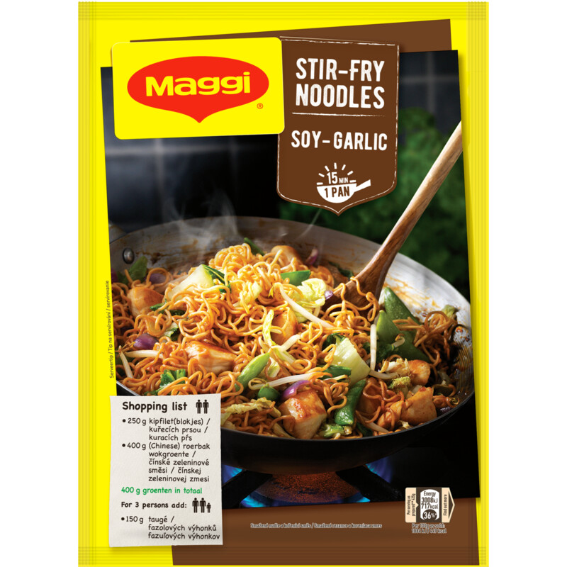 Maggi Stir-fry noodles soy garlic reserveren | Albert Heijn