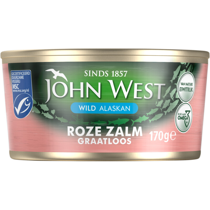 John West Wilde roze zalm zonder vel en graat bestellen | Albert Heijn