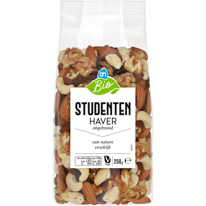 AH Biologisch Studentenhaver ongebrand bestellen | Albert Heijn