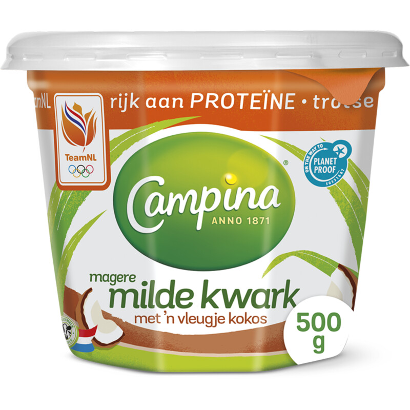 Campina Magere milde kwark kokos bestellen | Albert Heijn