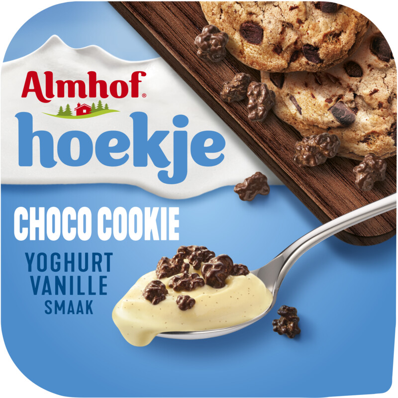 Almhof Hoekje choco cookie vanille yoghurt reserveren | Albert Heijn