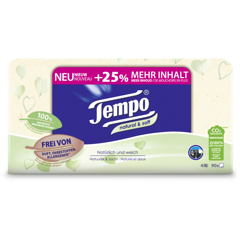 Tempo Nature & soft tissues bestellen | ah.nl
