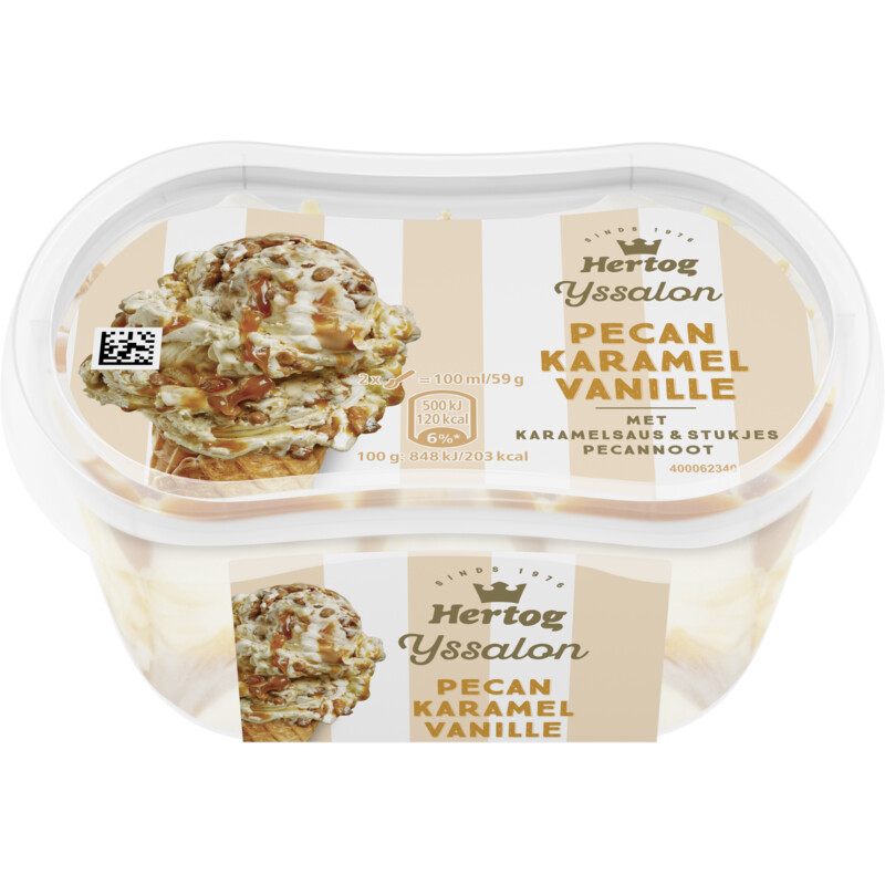 Hertog Ijssalon mini ijs vanille karamel pecan reserveren | Albert Heijn Hertog Ijssalon mini ijs vanille karamel pecan reserveren | Albert Heijn