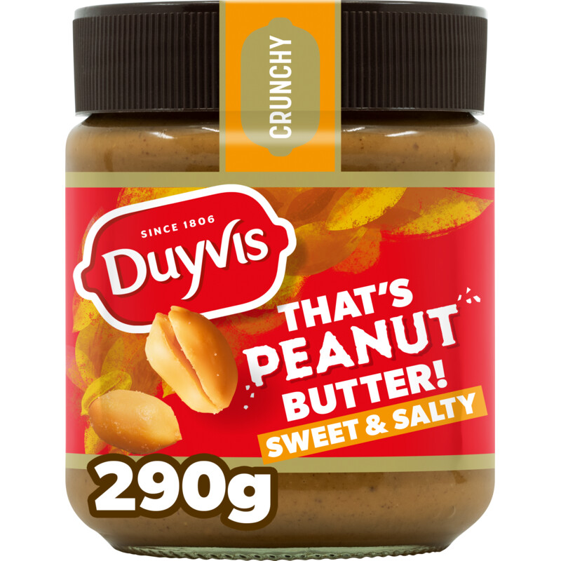 Duyvis Peanut butter 100% sweet & salty bestellen | Albert Heijn
