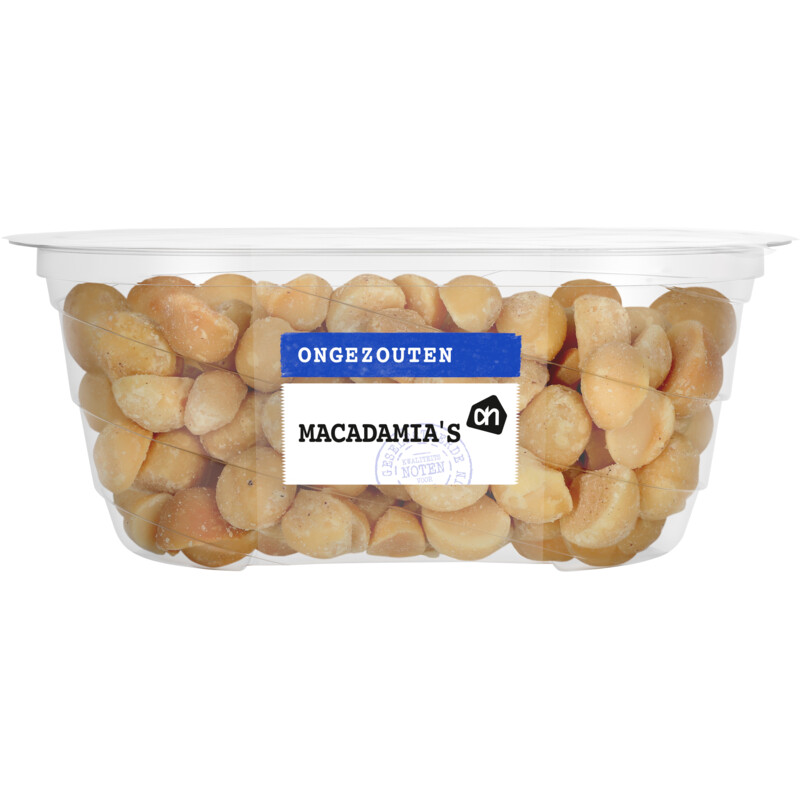 AH Ongezouten macadamia's geroosterd reserveren | Albert Heijn