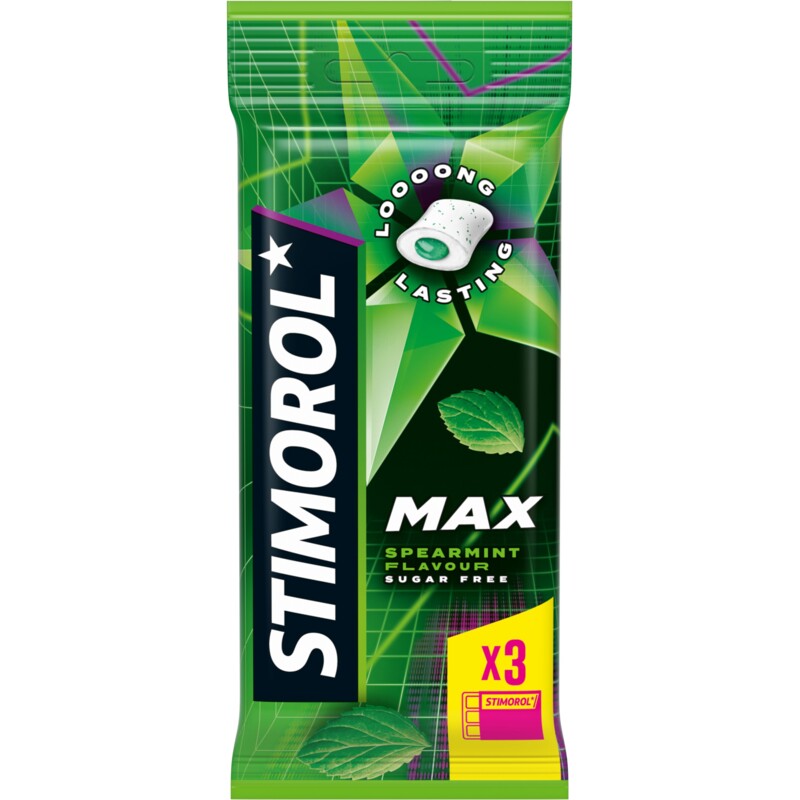 Stimorol Max spearmint 3-pack bestellen | Albert Heijn