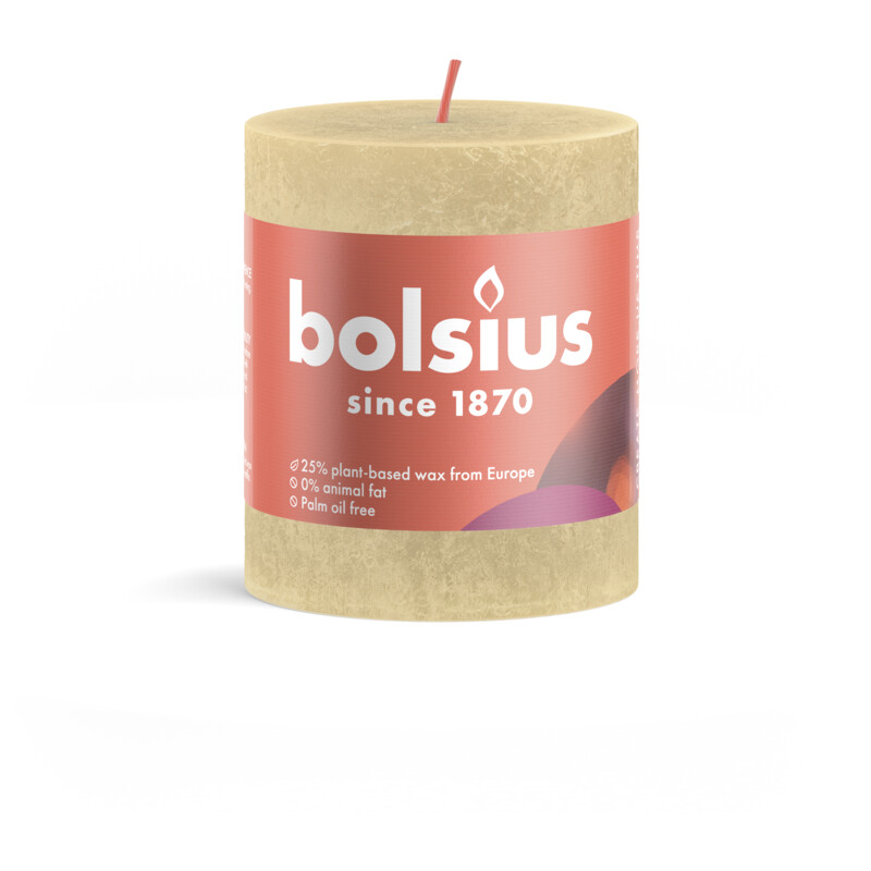 Bolsius Rustieke kaars beige 8cm bestellen | ah.nl