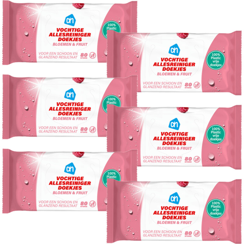 AH hygienische doekjes bloem fruit 6-pack reserveren | Albert Heijn