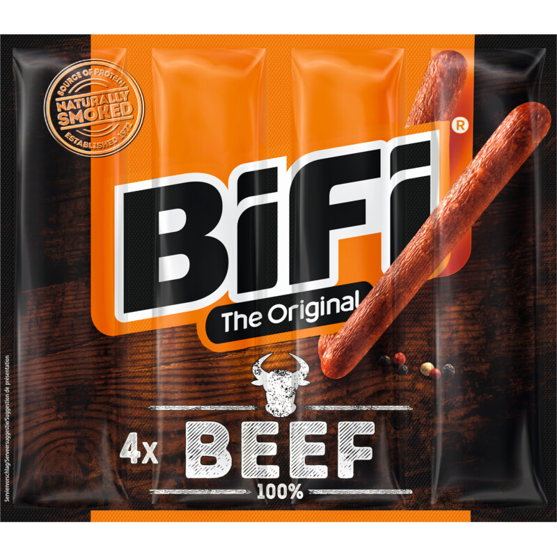 Bifi 100% beef 3-pack reserveren | Albert Heijn