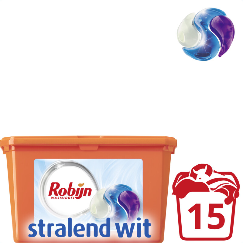 Robijn 3-in-1 Wascapsules stralend wit bestellen | Albert Heijn