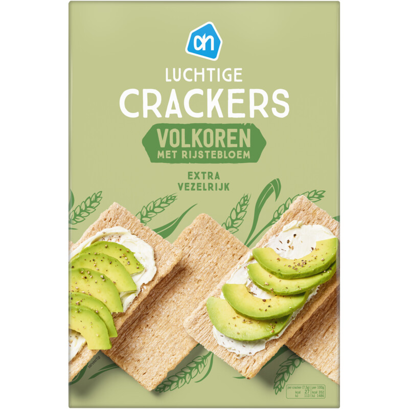 AH Luchtige crackers volkoren rijstebloem reserveren | Albert Heijn