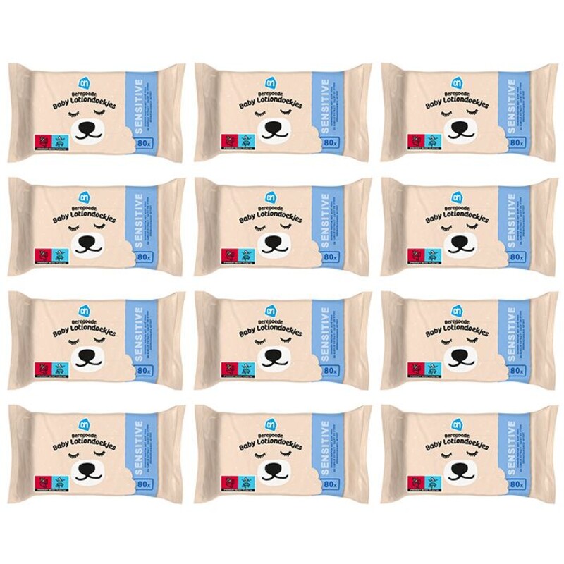 AH baby lotiondoekjes sensitive 960 stuks reserveren | Albert Heijn