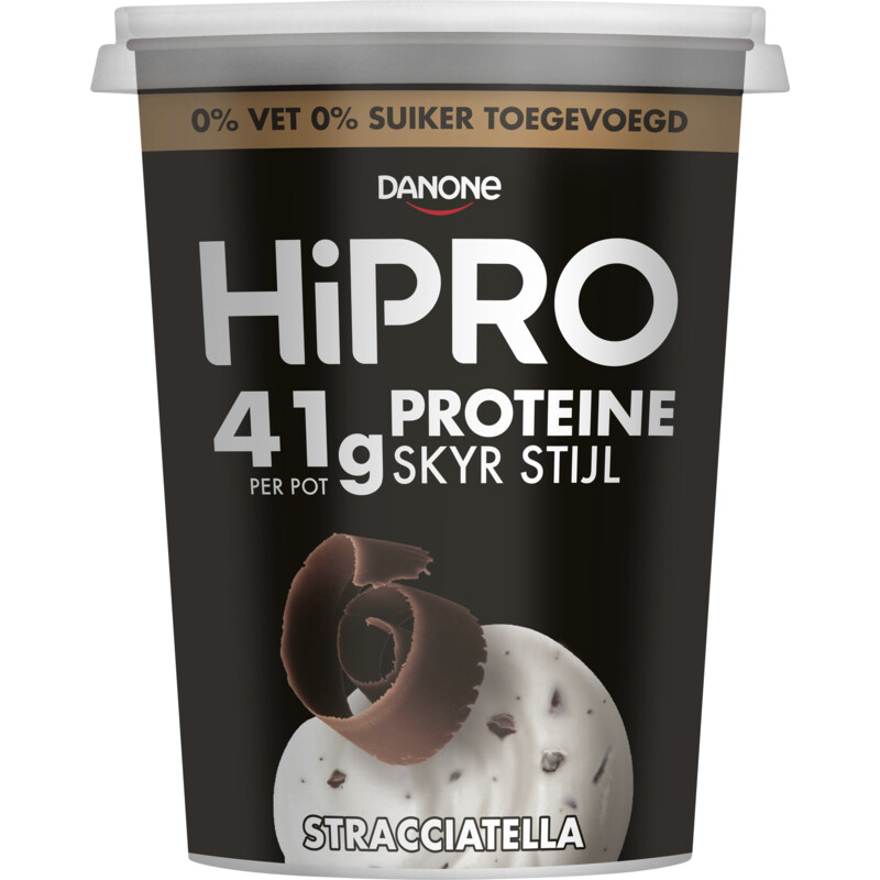 HiPRO Protein skyr stijl stracciatella bestellen | Albert Heijn