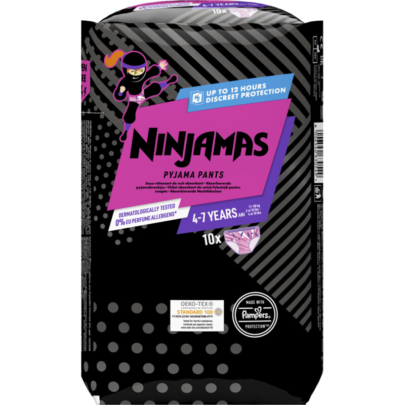 Ninjamas Absorberende pyjamabroekjes meisje 4-7 bestellen | Albert Heijn