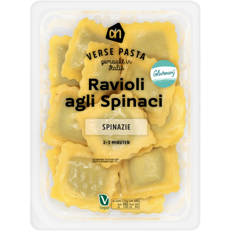 AH Glutenvrij Ravioli agli spinaci bestellen | Albert Heijn