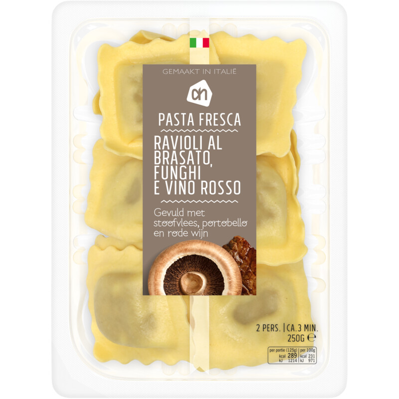 AH Ravioli brasato, funghi e vino rosso bestellen | Albert Heijn