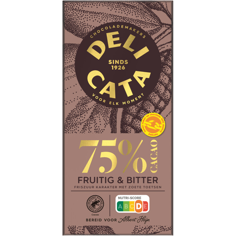 Delicata Reep puur 75% cacao bestellen | Albert Heijn