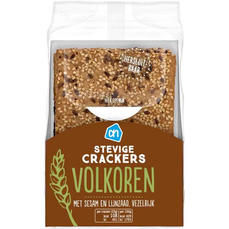 AH Stevige crackers volkoren reserveren | Albert Heijn