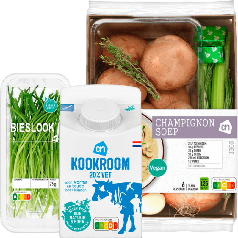 AH Champignonsoep verspakket bestellen | Albert Heijn
