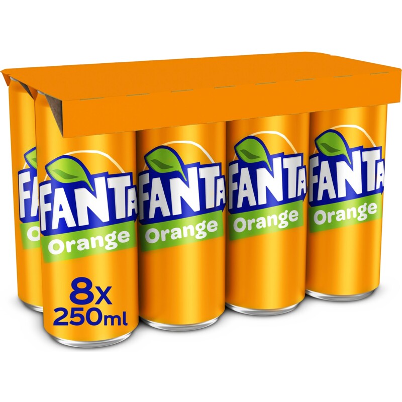 Fanta Orange 8-pack bestellen | ah.nl