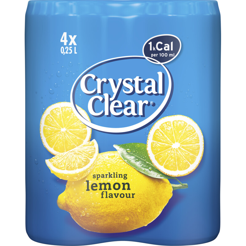 Crystal Clear Lemon blik 4-pack bestellen | Albert Heijn