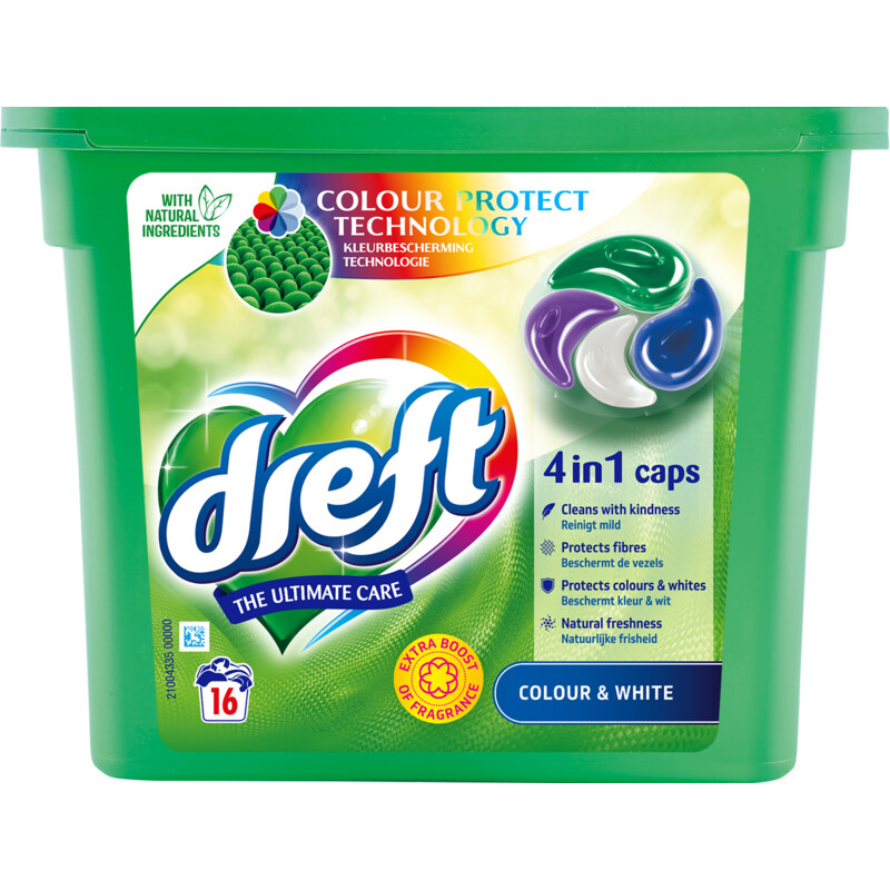 Dreft 4in1 Wasmiddel capsules origineel bel reserveren | Albert Heijn