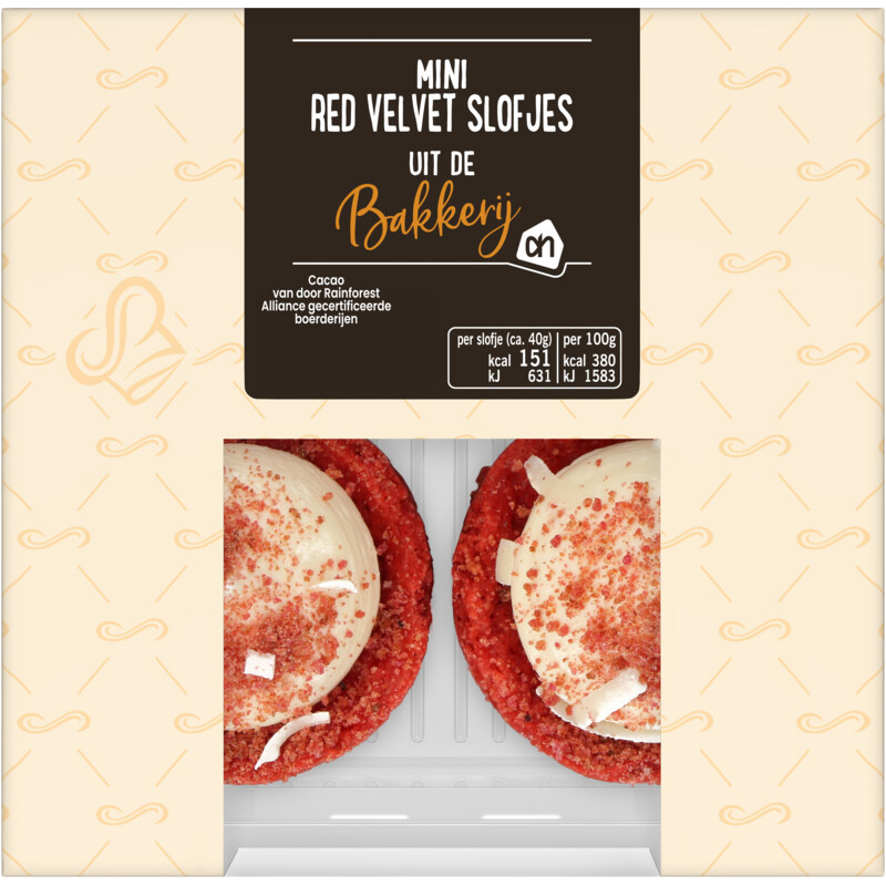 AH Mini red velvet slofjes bestellen | Albert Heijn