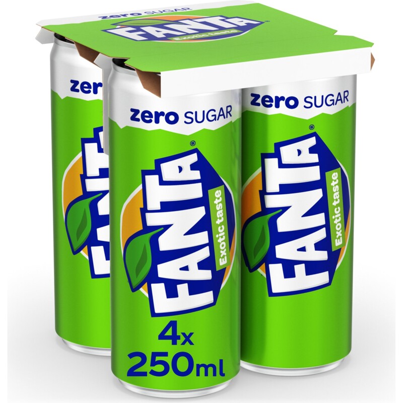 Fanta Exotic zero sugar 4-pack bestellen | Albert Heijn