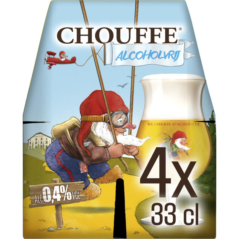 La Chouffe 0,4% 4-pack bestellen | Albert Heijn