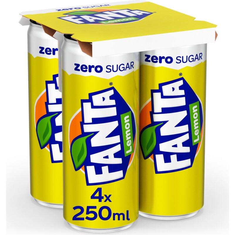 Fanta Lemon zero sugar 4-pack reserveren | Albert Heijn