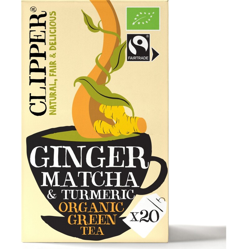 Clipper Ginger matcha turmeric organic green tea reserveren | Albert Heijn