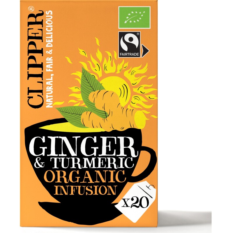 Clipper Ginger turmeric organic infusion bestellen | Albert Heijn