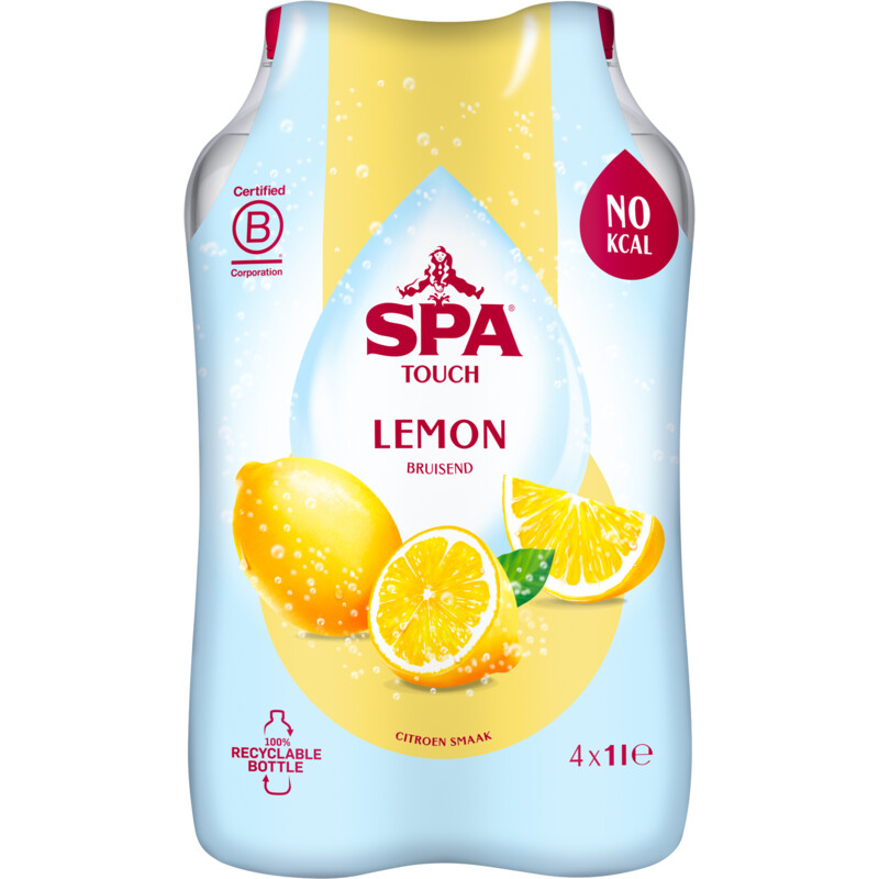 Spa Touch bruisend lemon 4-pack bestellen | Albert Heijn