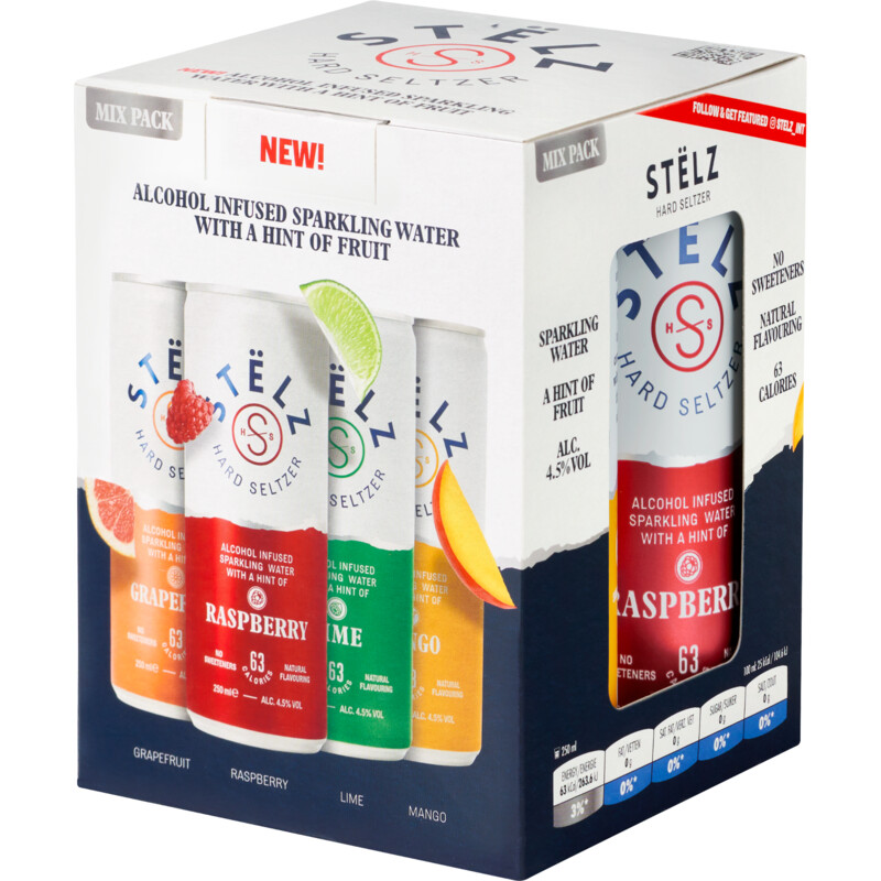 Stelz Mixpack hard seltzer 4-pack bestellen | Albert Heijn