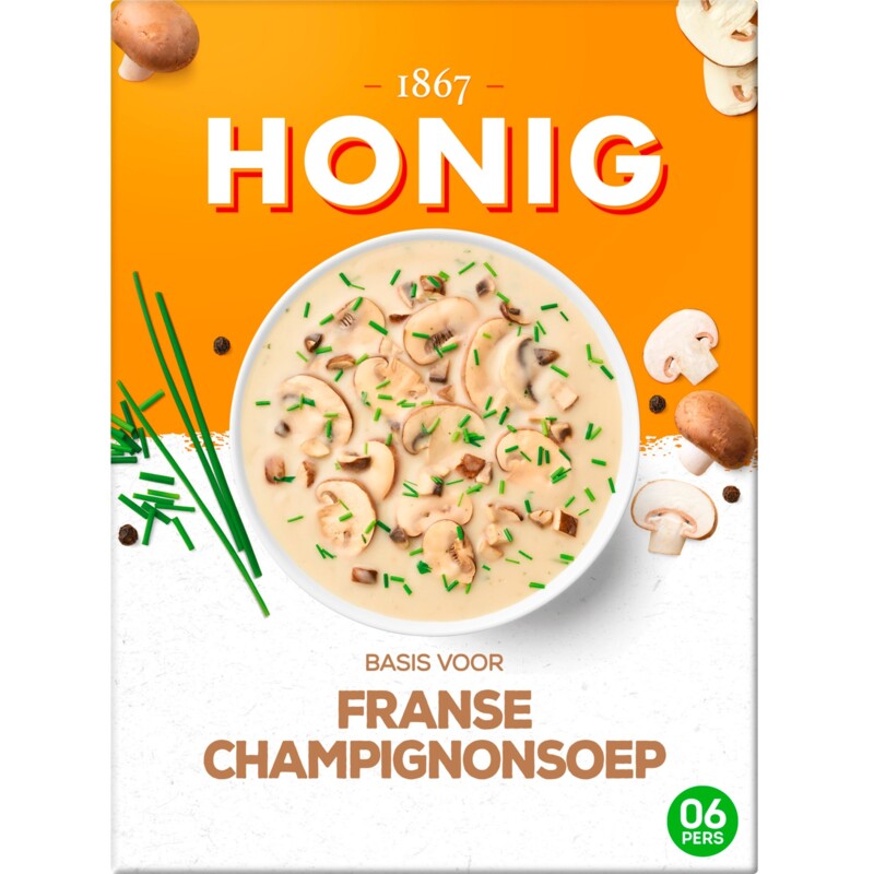 Honig Basis voor Franse champignonsoep bestellen | Albert Heijn