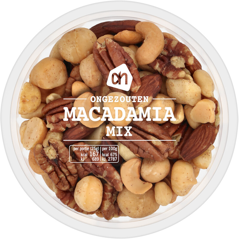 AH Ongezouten macadamiamix bestellen | Albert Heijn