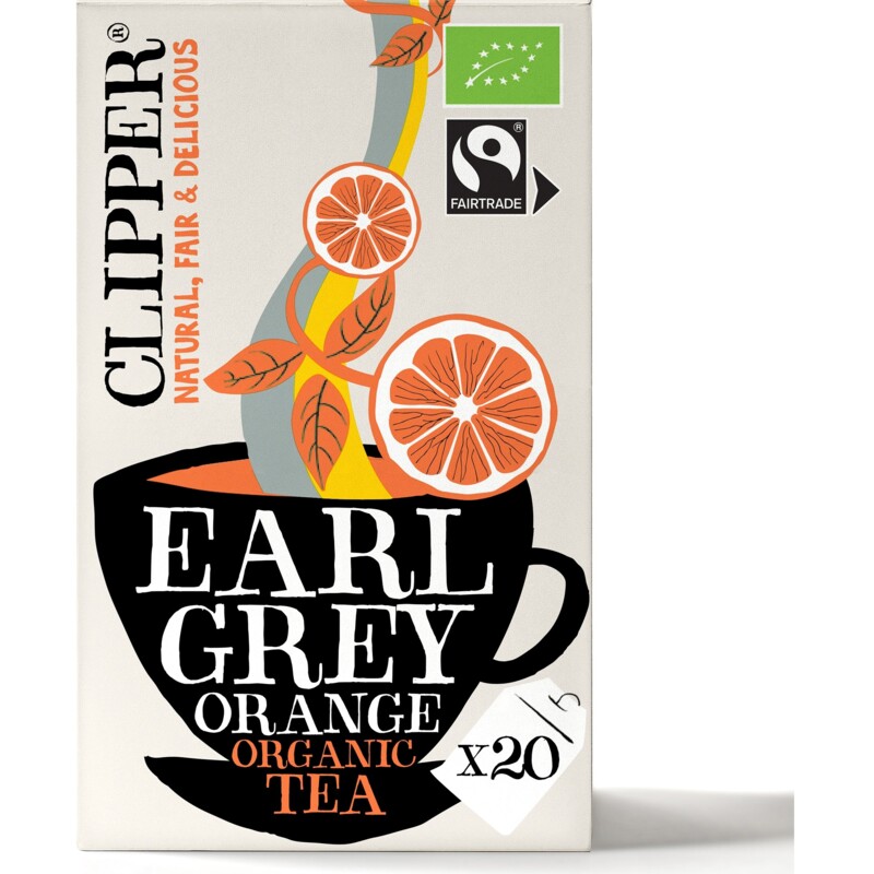 Clipper Earl grey orange organic tea bestellen | Albert Heijn