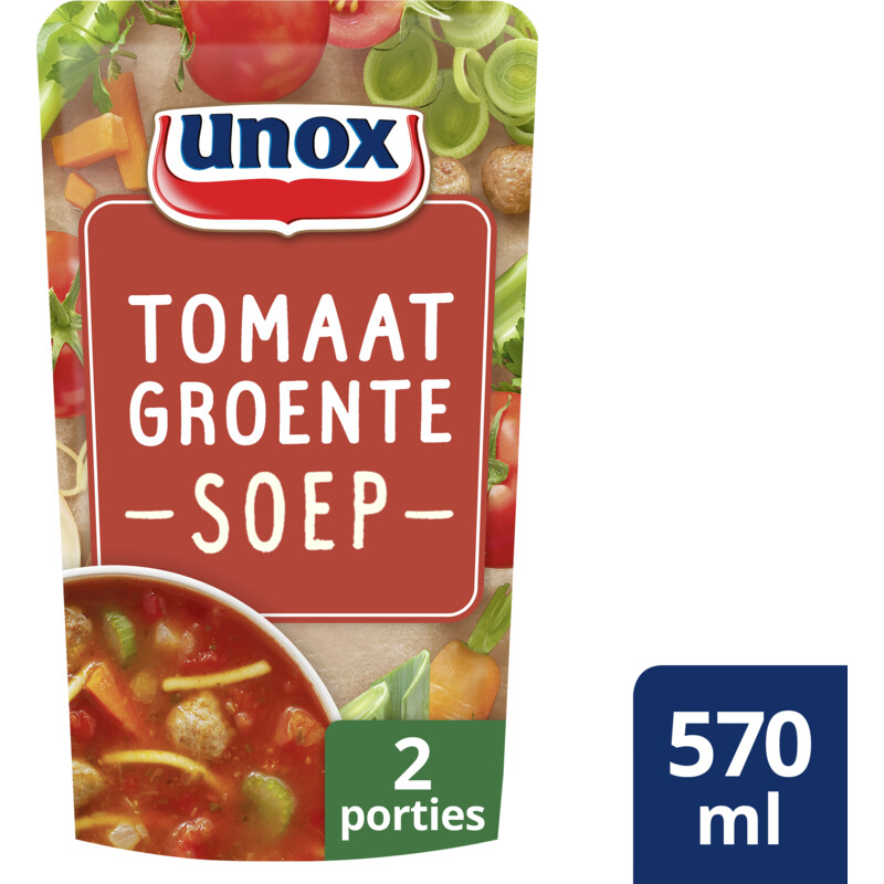 Unox Tomaat groente soep reserveren | Albert Heijn