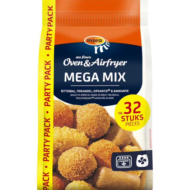 Mora Oven & airfryer mega mix party pack reserveren | Albert Heijn