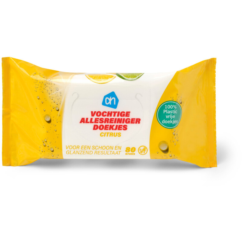 AH Vochtige allesreiniger doekjes citrus bestellen | Albert Heijn