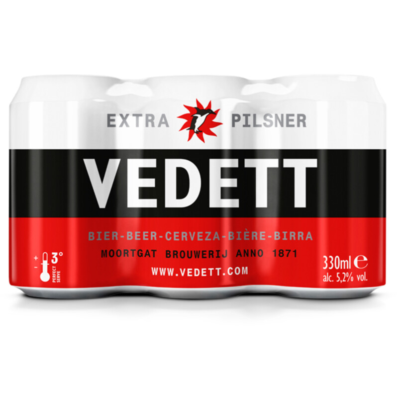 Vedett blond blik 6x33cl bestellen | Albert Heijn