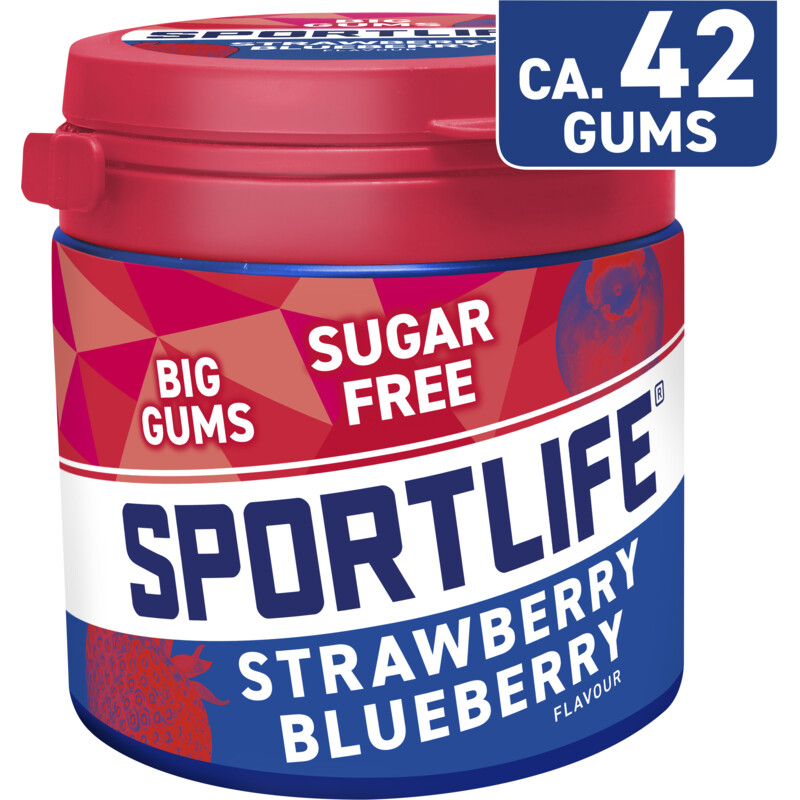 Sportlife Big gums strawberry blueberry bestellen | Albert Heijn