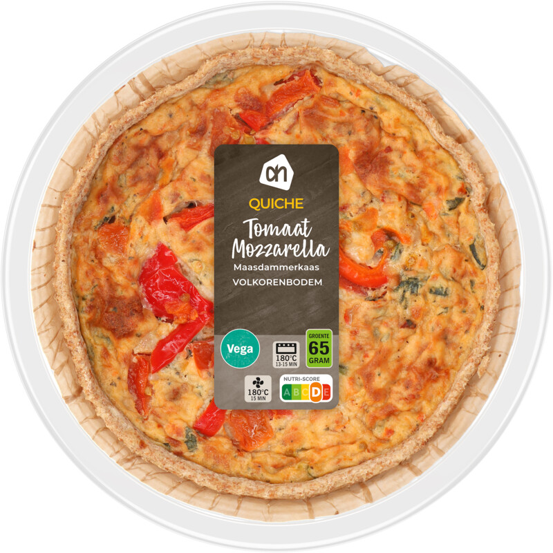 AH Quiche tomaat mozzarella volkoren bodem reserveren | Albert Heijn