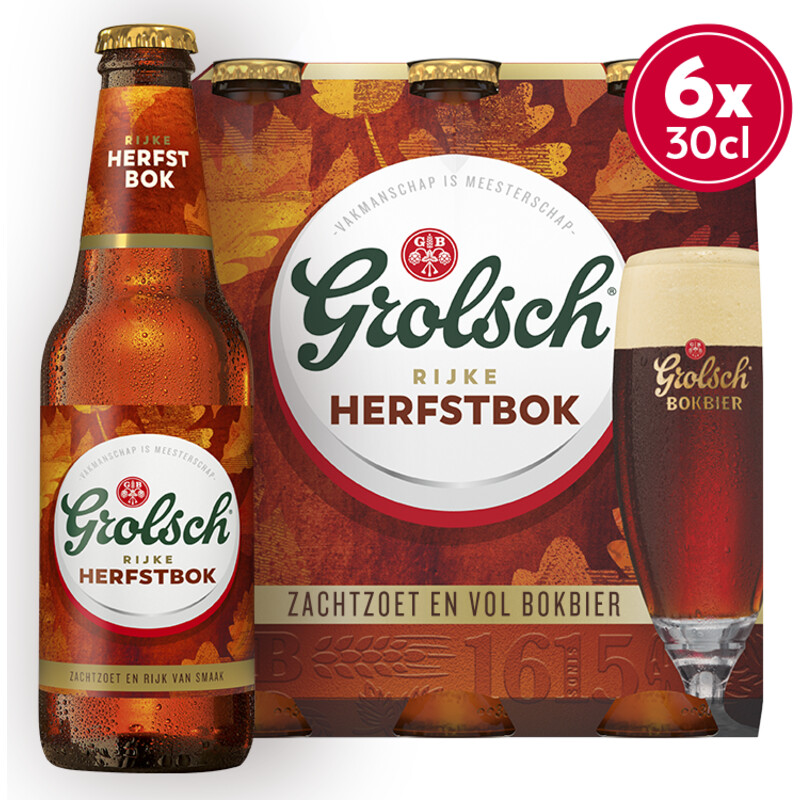 Grolsch Rijke herfstbok speciaalbier 6-pack reserveren | Albert Heijn